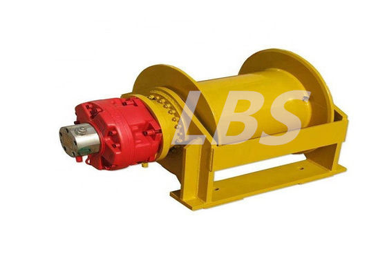 Lebus Rope Groove Drum Hydraulic Crane Winch With Encoder And Belt Brake