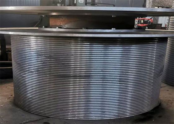 Carbon Steel Winch Hoist Grooved Cable Drum For Tower Crane