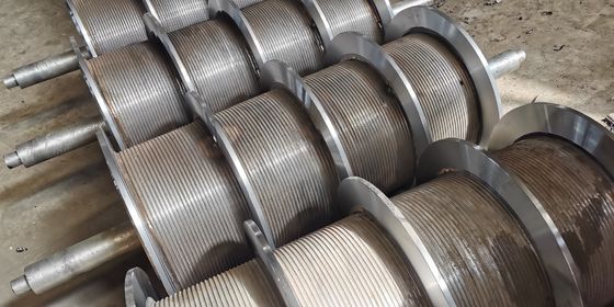 Customization Wire Rope Grooved Cable Drum For Hoist Windlass