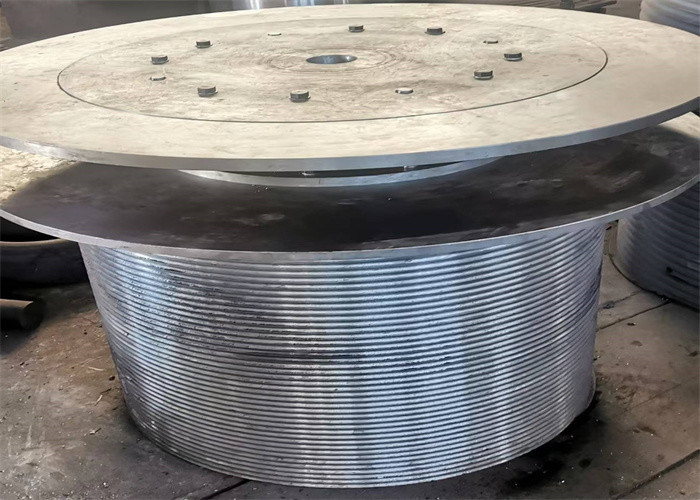 Carbon Steel Winch Hoist Grooved Cable Drum For Tower Crane