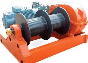 50 Ton Marine Winch Electric Large Rope Capacity Double Grooved Drums