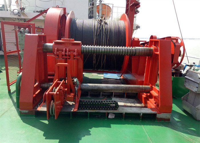 380v / 400v Electric Wire Rope Winch High Power Lebus Grooved Drum For ...
