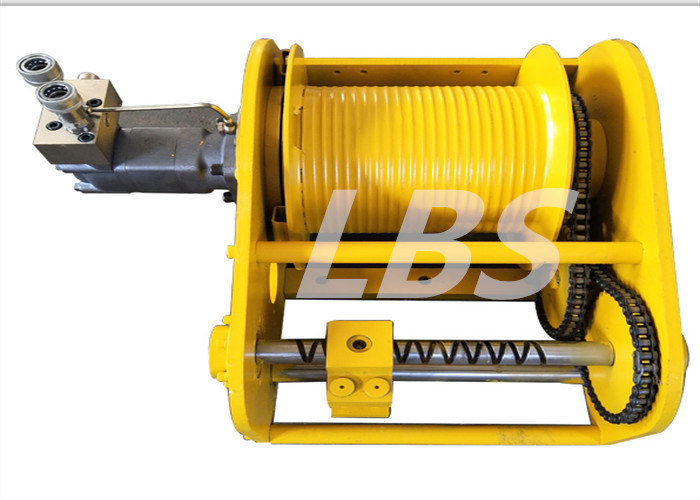 Fast Speed Wire Rope Electric 40 Ton Winch With Spooling Device For Mining