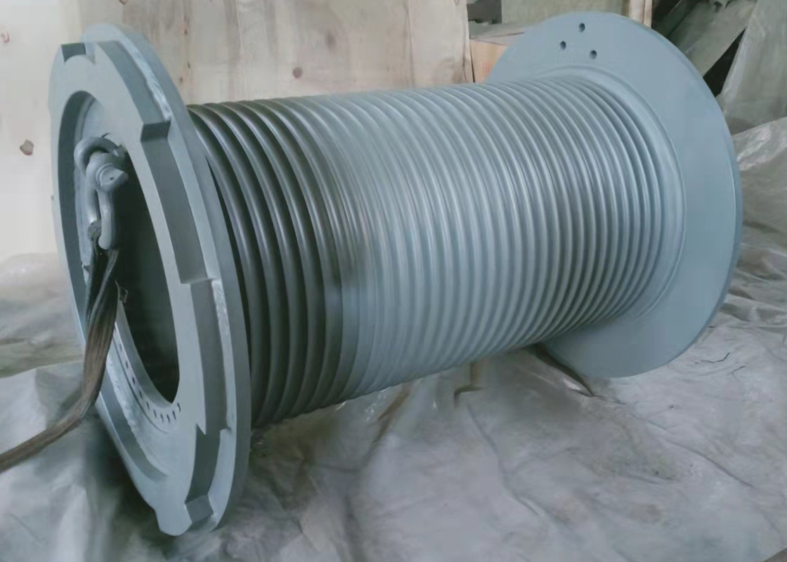 Multilayer 900mm Diameter Rope Winch Drum ISO Listed For Crane Winch