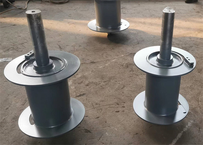 Q355B Material Wire Rope/Cable Winch Drum For Hoist Crane With Shaft