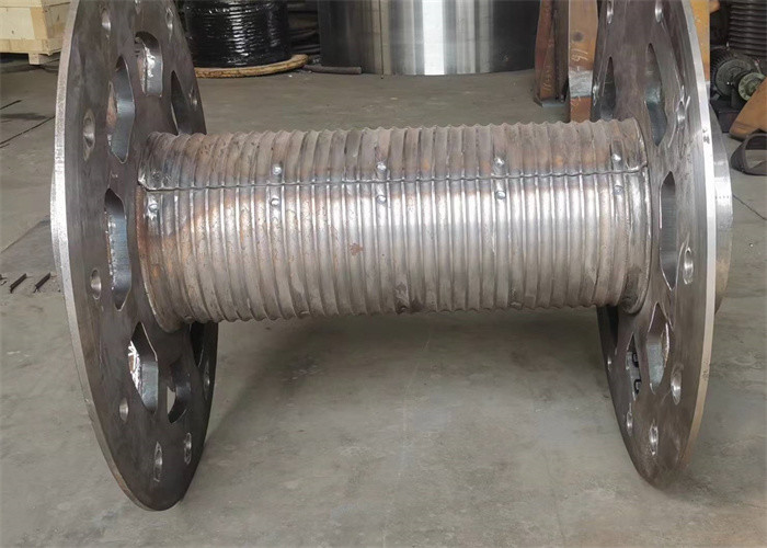 200m Wire Rope Cable Winch Drum With Lebus Sleeves For Rig Drawworks