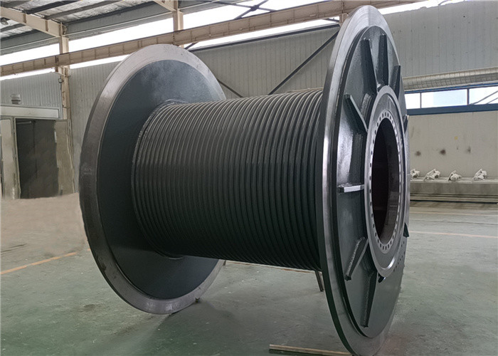 Steel Grooved Cable Drum Customized Axle Length 200mm-3000mm