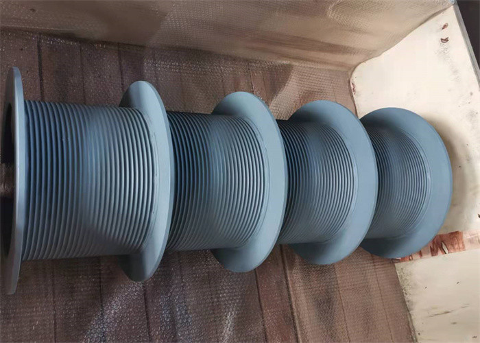 Carbon Steel Lebus Grooved Winch Drum Multiple Reels 8-80mm Groove Pitch
