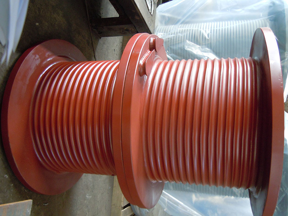 Lebus Polishing Grooved Winch Drum In Water Conservancy Project