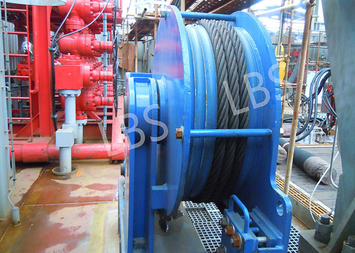 30Ton Double Drum Electric Wire Rope Winch Machine With Spooling Device