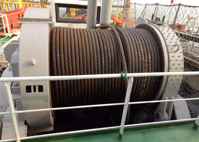 400KN Steel Q355D Cable Winch Machine Long Wire With Spooling Device
