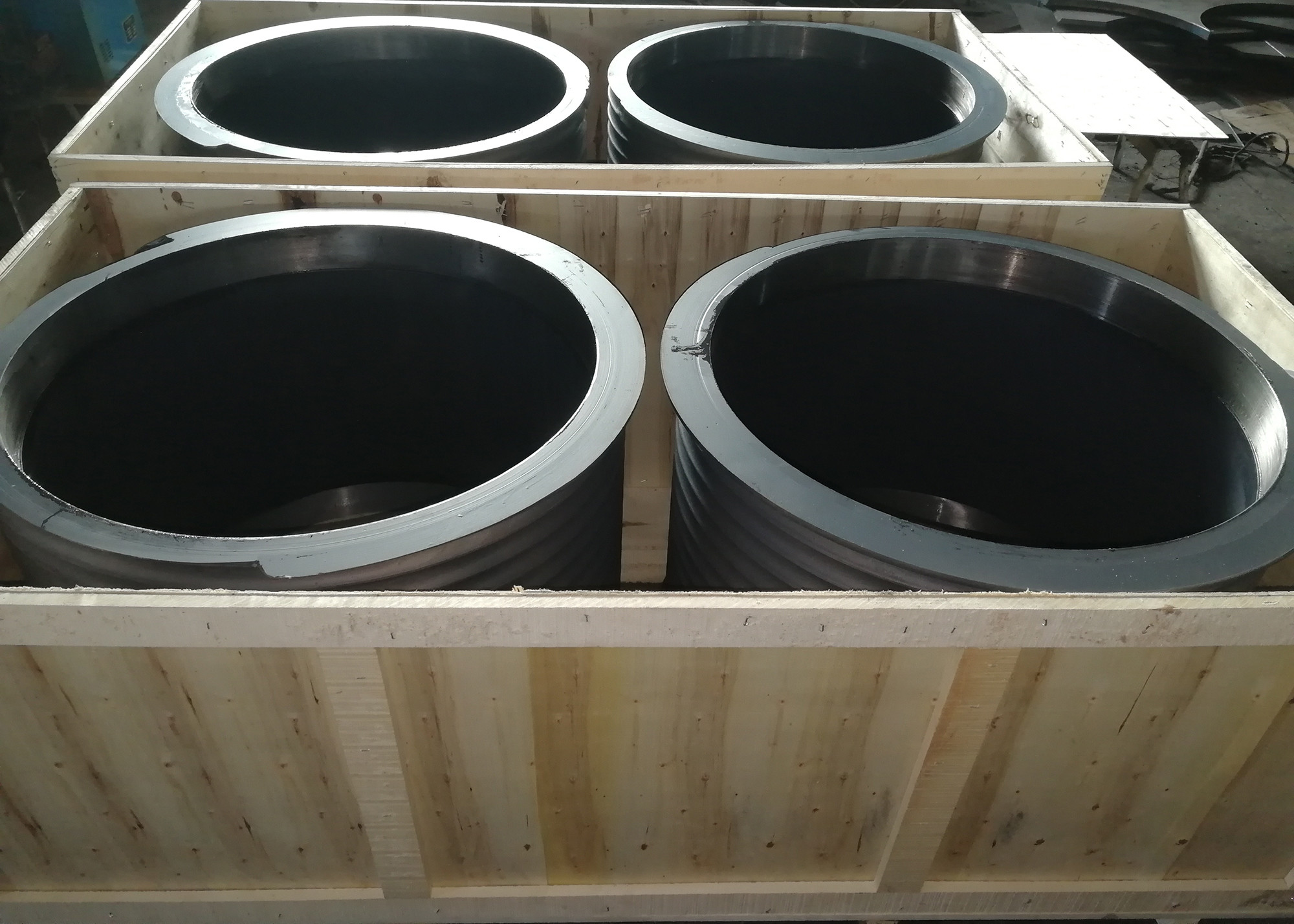 Customized Four Cable Winch Barrel With Spline Shaft For Port Facilities