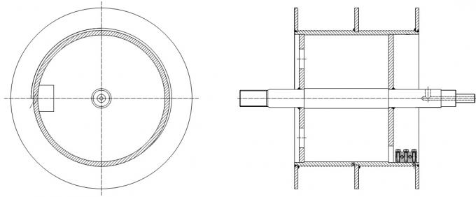 Q355D Cable Winch Drum, Customizable Lebus Groove Wire Rope Reel