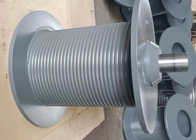 Q355D Cable Winch Drum, Customizable Lebus Groove Wire Rope Reel