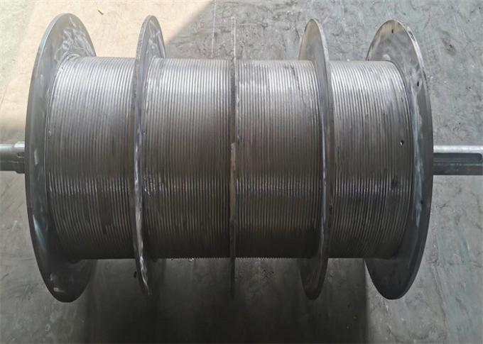 200m Wire Rope Cable Winch Drum With Lebus Sleeves For Rig Drawworks