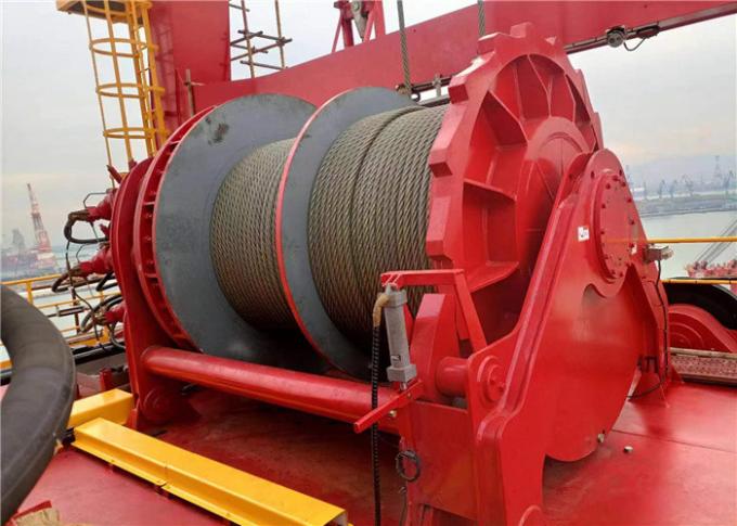 Offshore Platform Large Diameter Marine Winch Drum With Lebus Groove