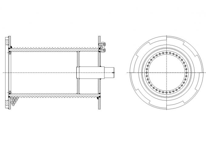 Lebus 20 Layers Grooved Cable Drum Winch Barrel Stainless Steel